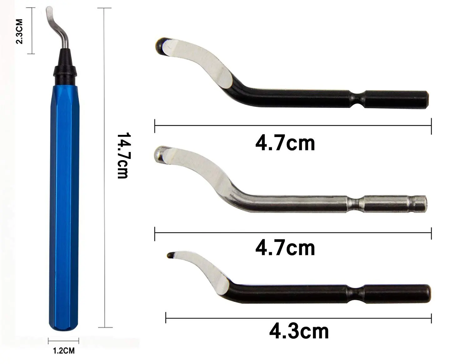 Rb1000 Aluminium Hand Metal Deburring Tool Set Rotary Deburr Blades Set ...