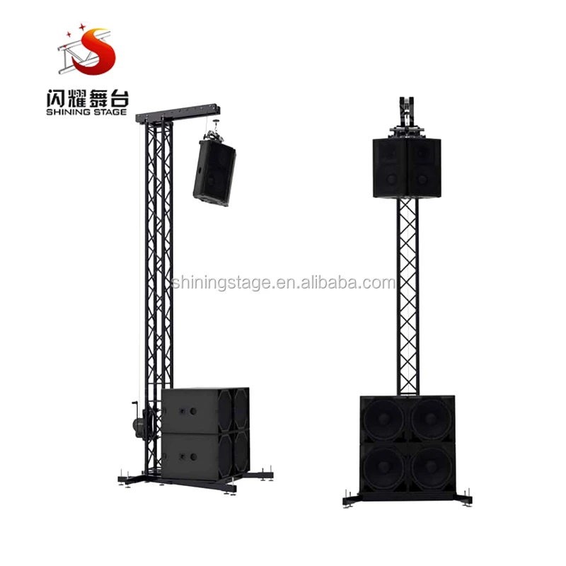 Aluminum Heavy Duty Stand Line Array Speaker Tower Truss