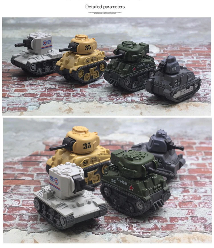 Pull Back Military Toy Tank - Diecast Model HN948751