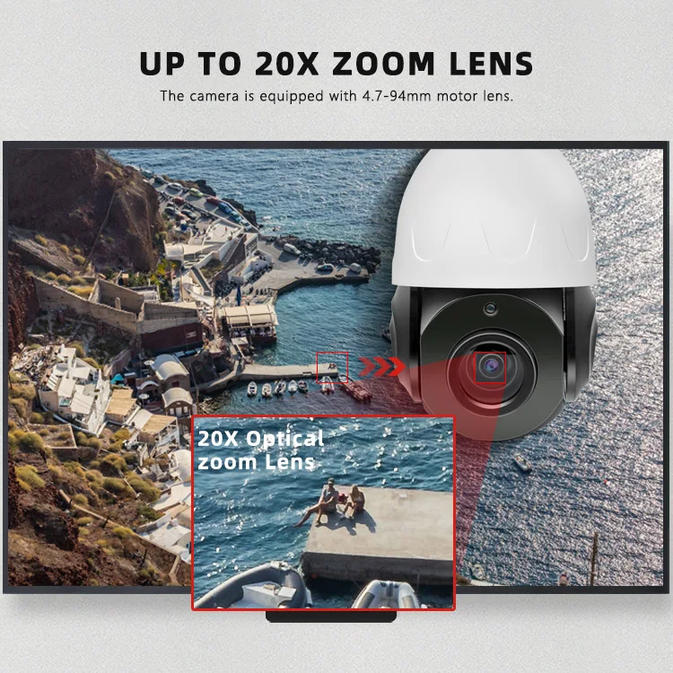 Cctv Factory 4k 20x Poe Ptz 100m 8mp@15fps Ir Built-in Mic Audio ...