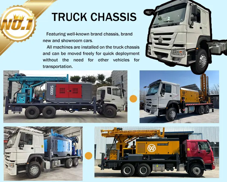 Truck Mounted Water Well Borehole Drilling Rig - 400 Meters