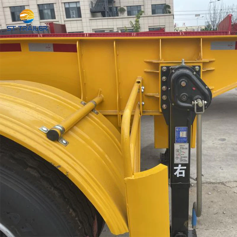 40ft Container Chasis Trailer 2 Axles 20ft And 40 Feet Skeleton ...
