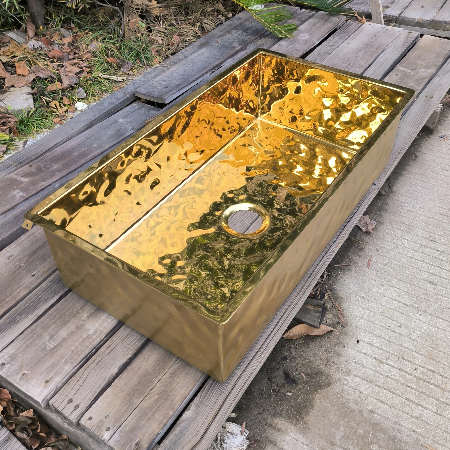 Luxury Gold Sink - Single Bowl Stainless Steel Kitchen Sink