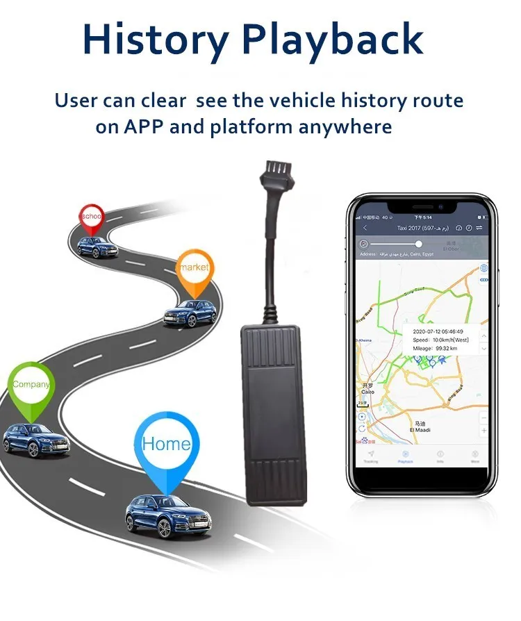 NB-IOT Super Mini Slim Motorcycle GPS Tracker - TK003