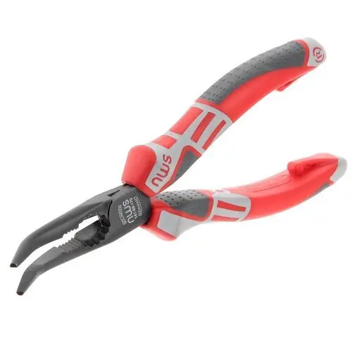 Nws 141-69-170 45° Angled Chain Nose Pliers, Steel & Vde Certified