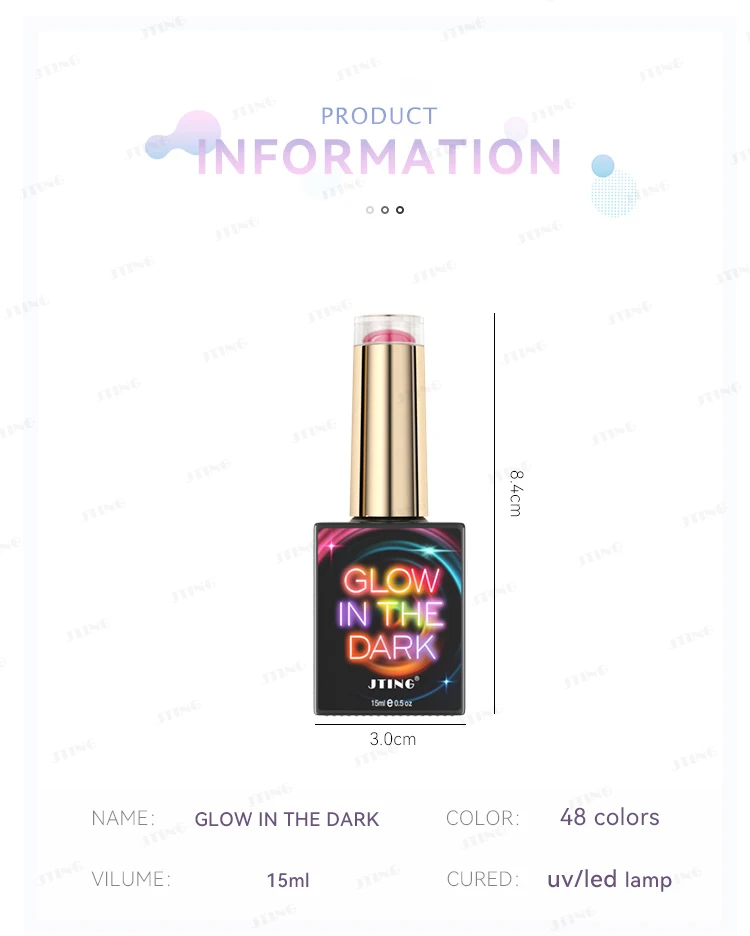 JTING Nail Factory - Luminous Glow in the Dark Gel Polish