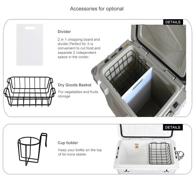 Rotomolded Cooler Box Ice Chest PE/PU Beer Injection Ice Chest Cooler ...
