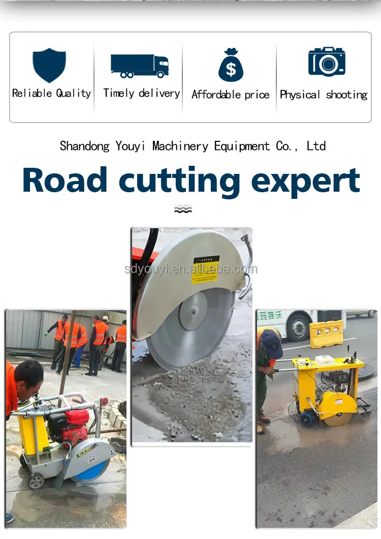 Asphalt Concrete Road Cutting Machine Pavement Slotting Machine ...