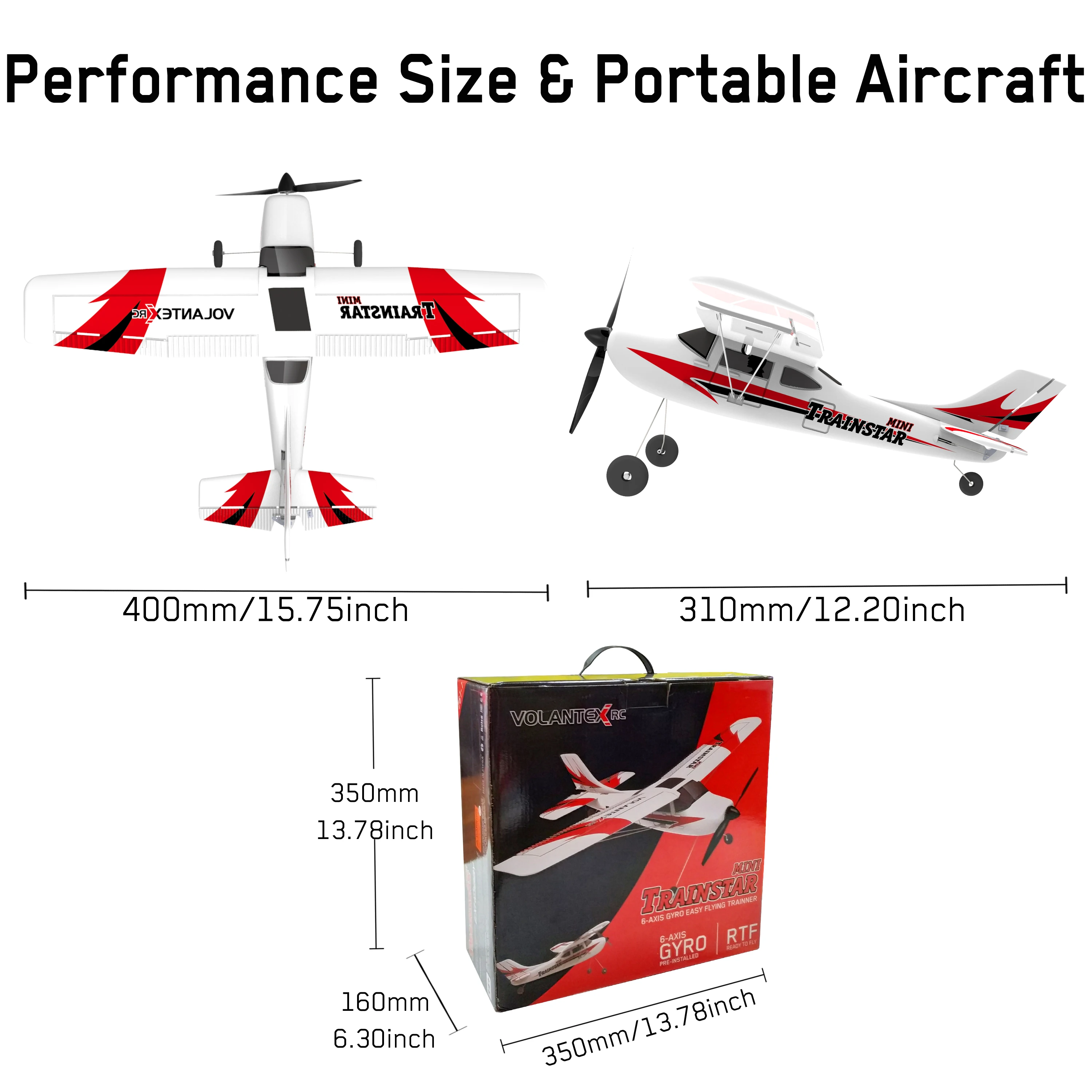 Volantex RC Plane Trainstar 3CH - Fun & Easy Control