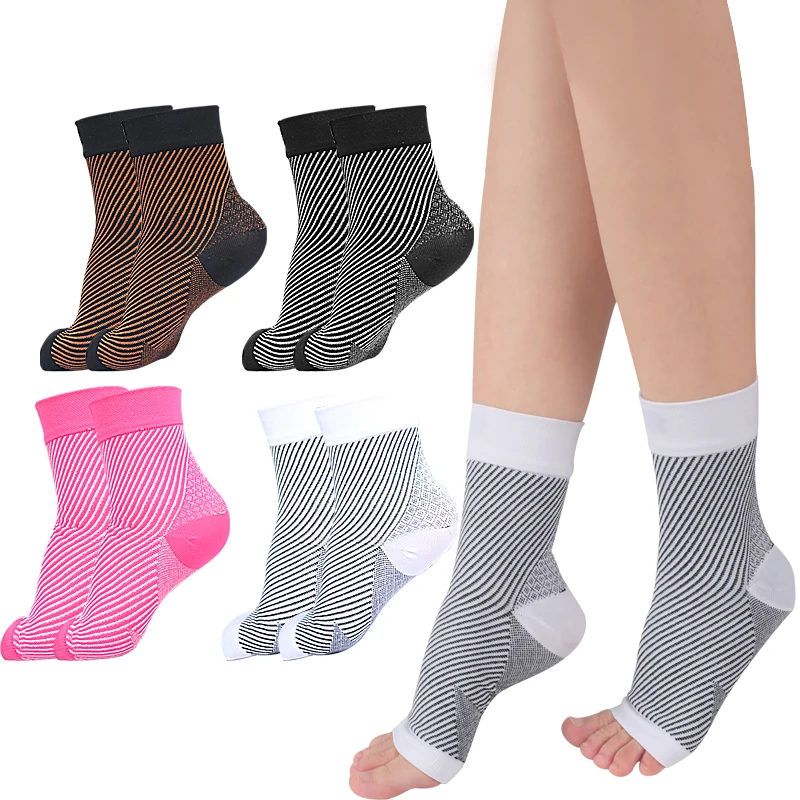 Nylon Sports Ankle Protection Socks Foot Support Plantar Fasciitis ...