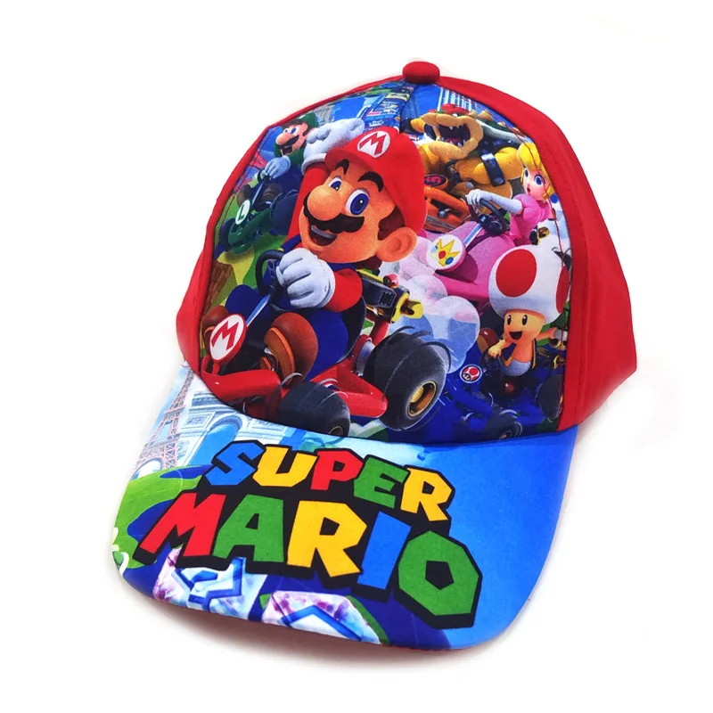 Cute Cartoon Super Mario Baseball Hat For Children And Boys Mario Bros ...