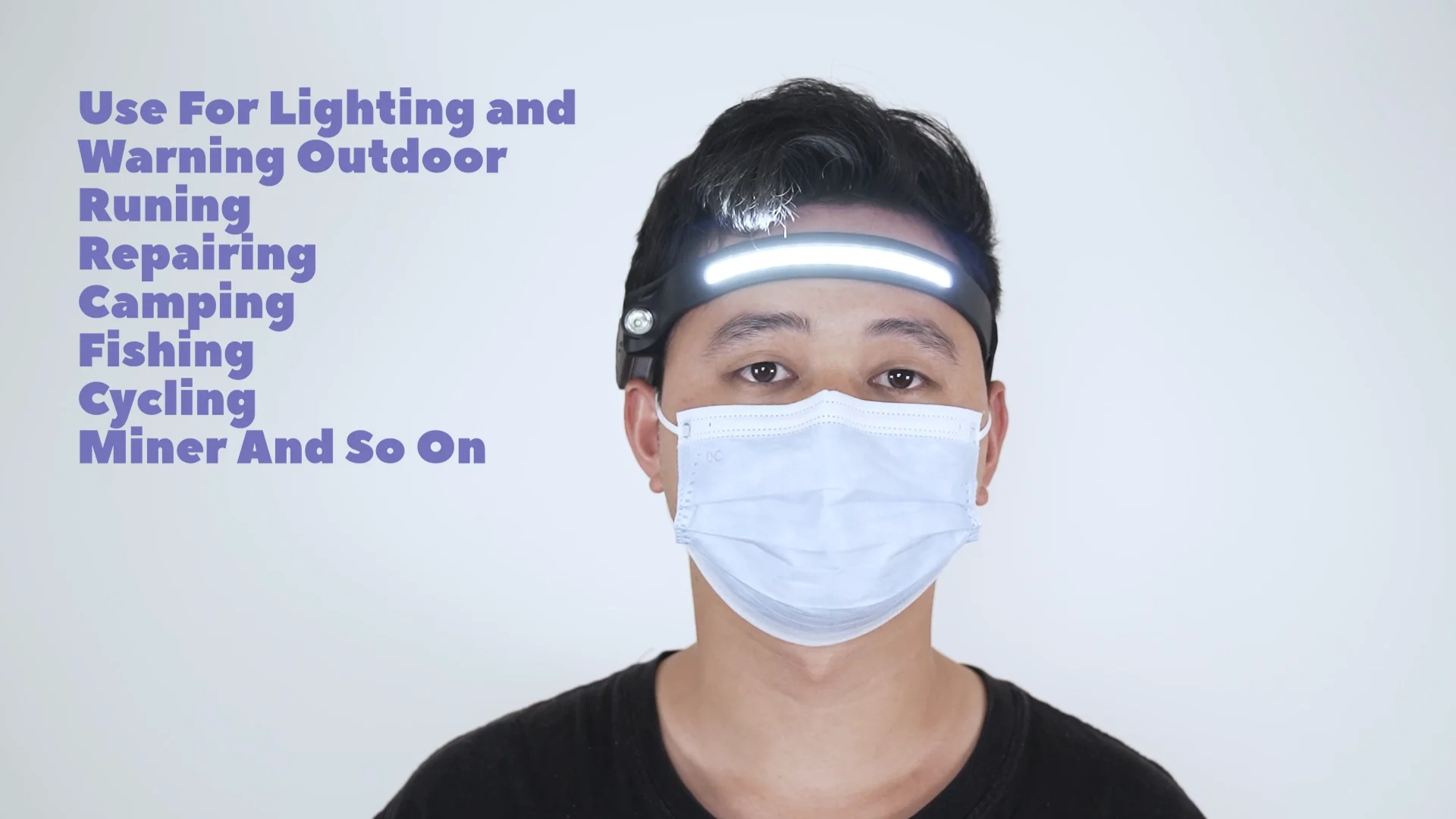 Linli 230 Degree Wide Beam Headlight With Motion Sensor Lightweight ...