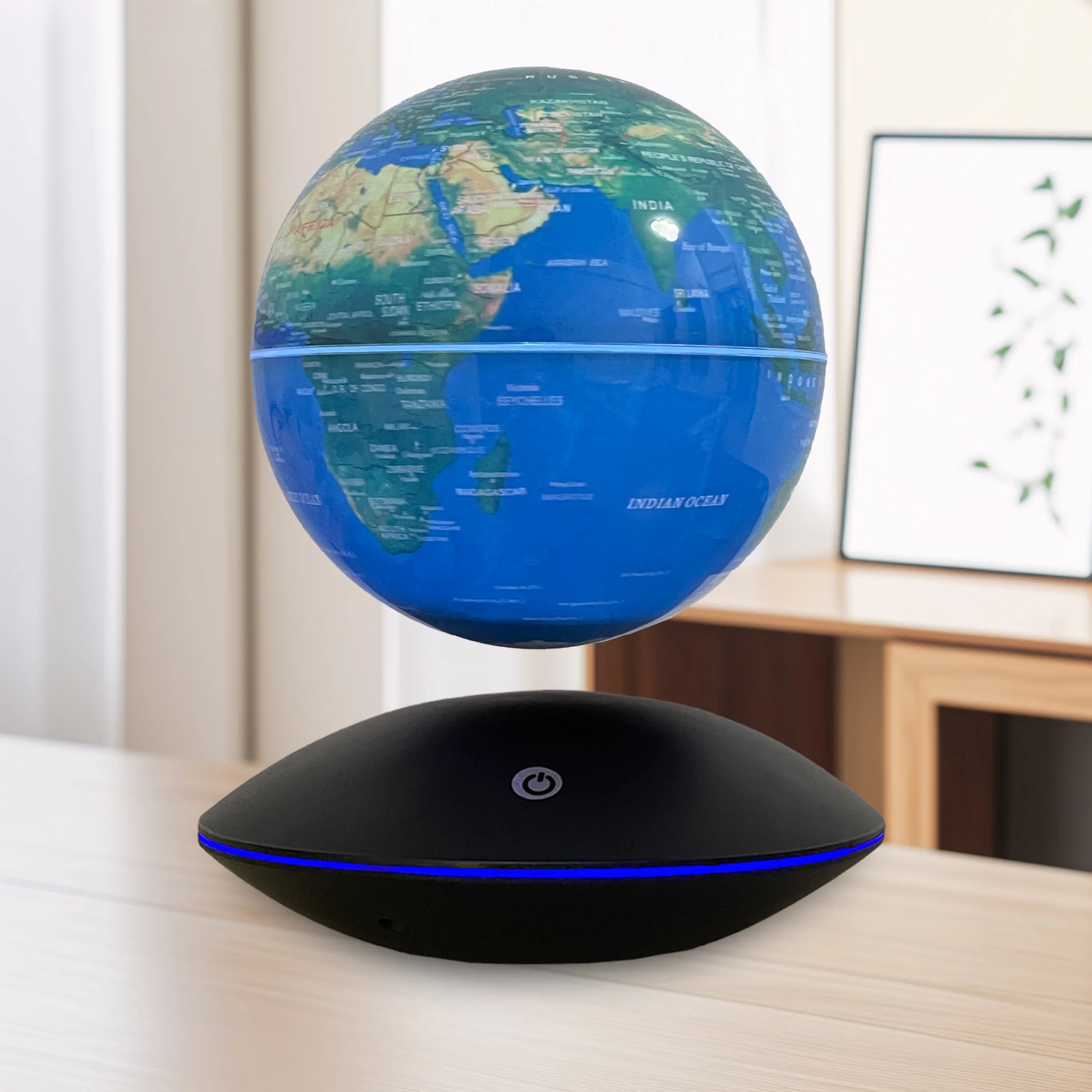 Magnetic Levitating Earth Globe - Floating RGB Lighting Globe, Perfect ...