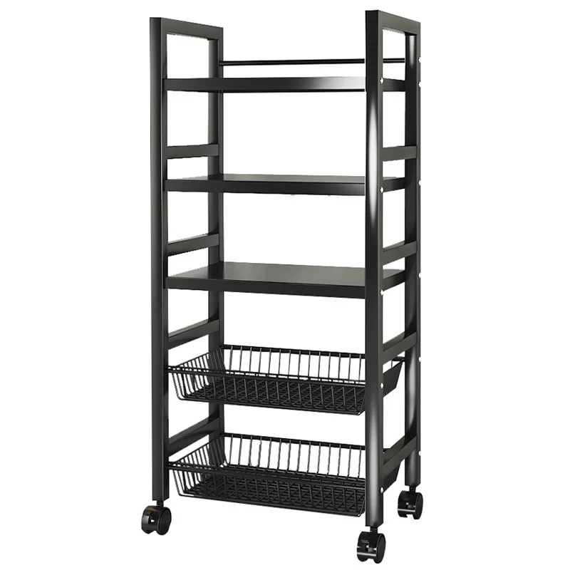 Kitchen furniture 360-degree rotating stand-up metal storage rack with ...