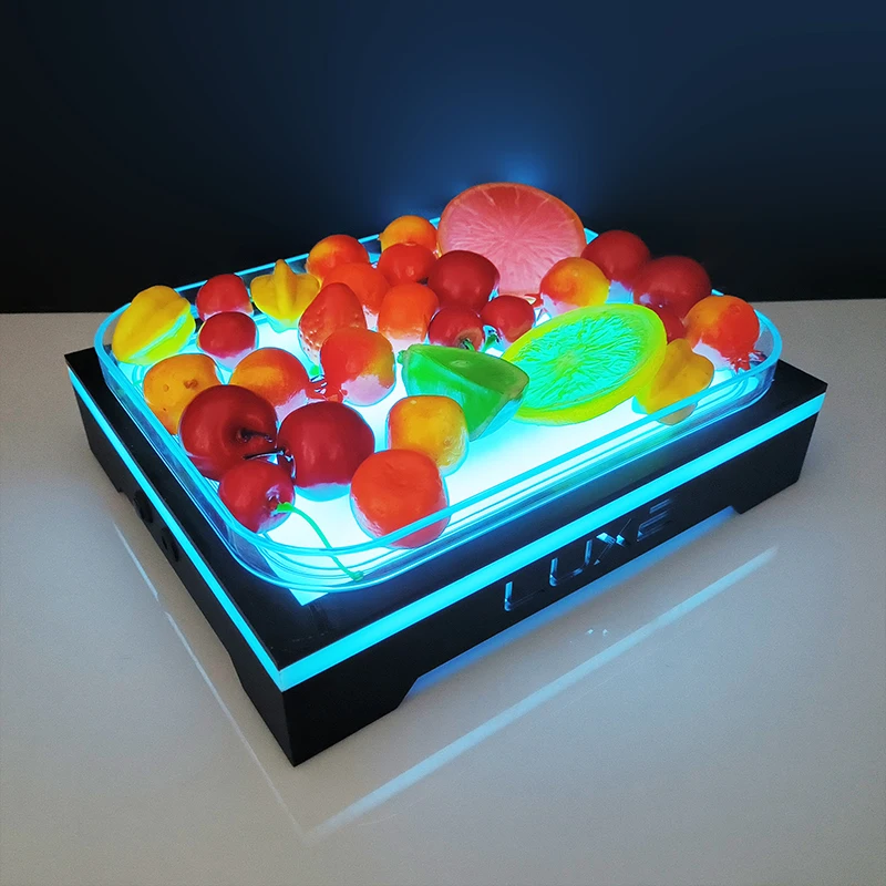 China Custom Made Led Fruit Serving Tray Restaurant Hotel Glowing Fruit ...