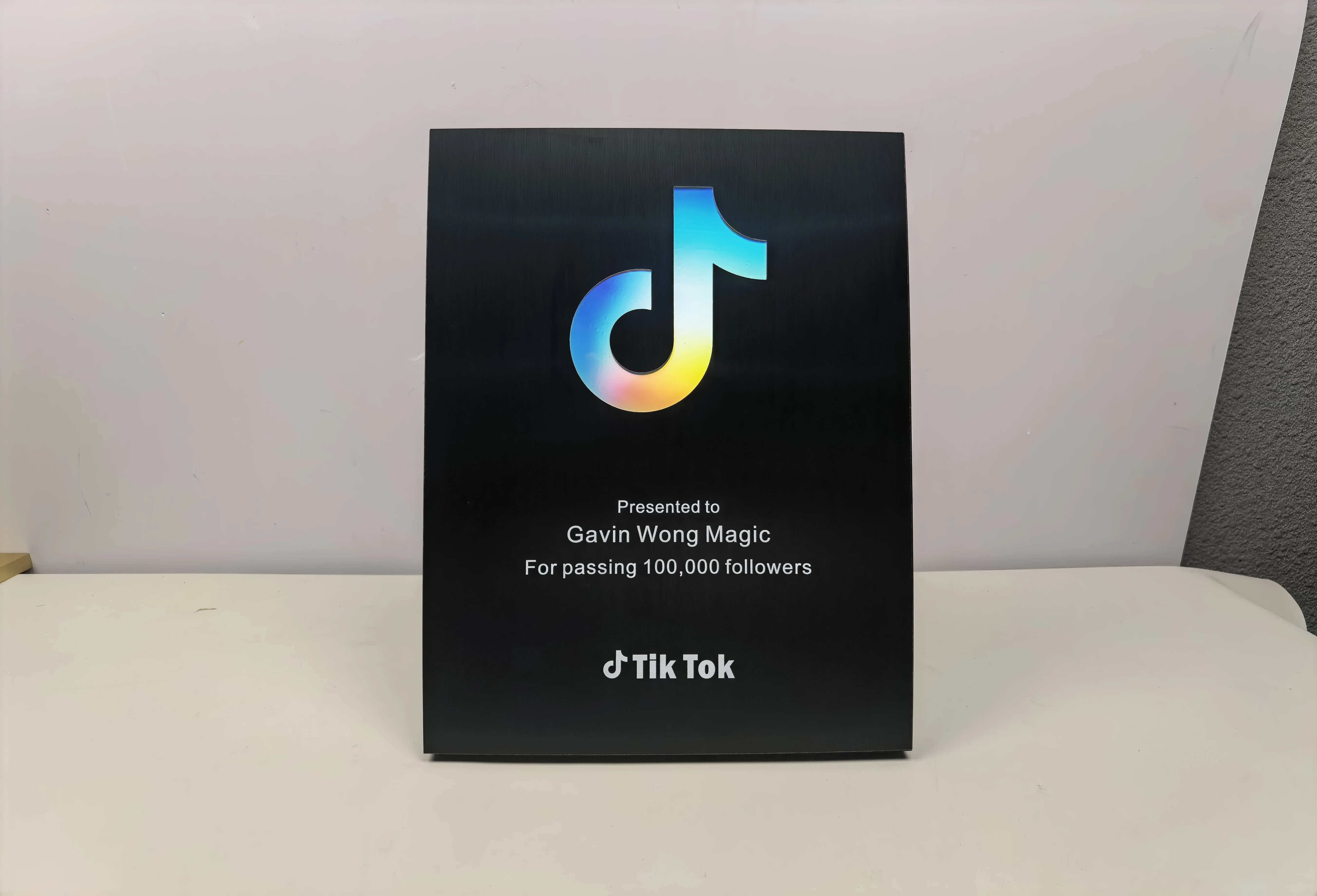 Aluminum Tiktok Plague Metal With Uv Printing For Corporation ...