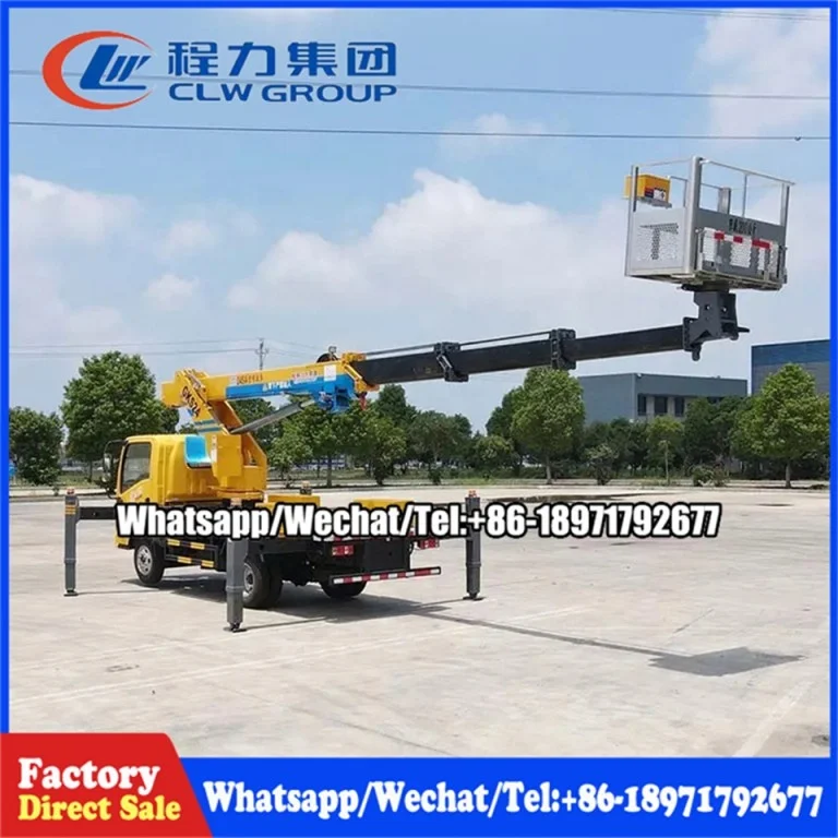 Faw 25m Truck Mounted Aerial Bucket Boom Lift Aerial Manlift Work ...