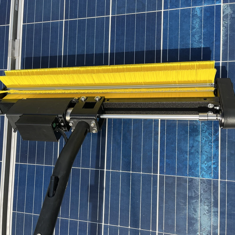 Photovoltaic Electric Solar Panel Cleaning Rotary Roller Brush ...