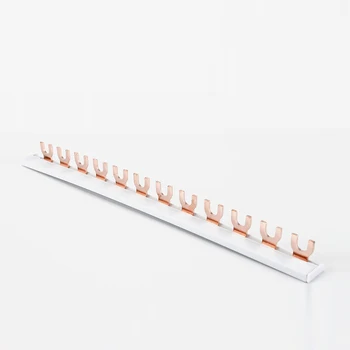 Copper Circuit Breaker U-bus Bar 1p63a Wiring Terminal Mcb Fork Busbar ...