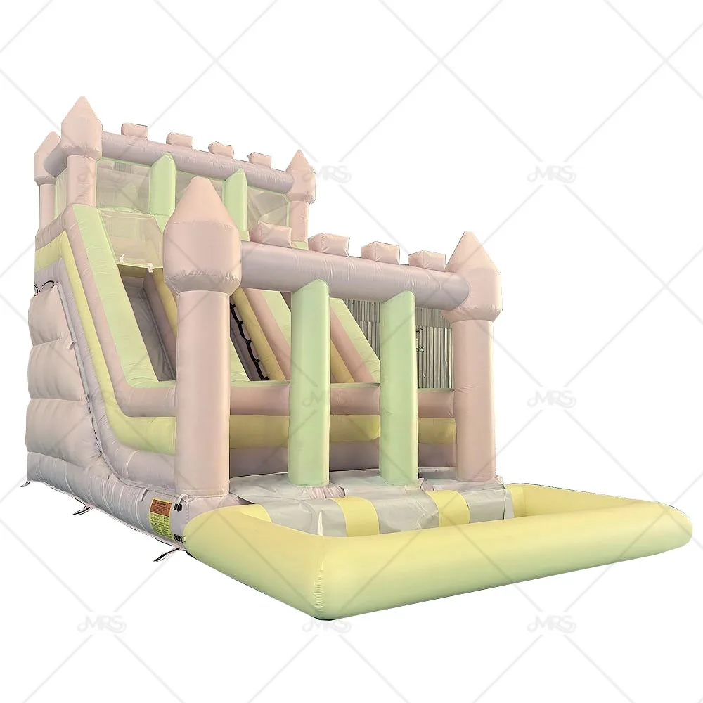 OEM Custom Inflatable Water Slide Climbing Trampoline Castle rainbow ...