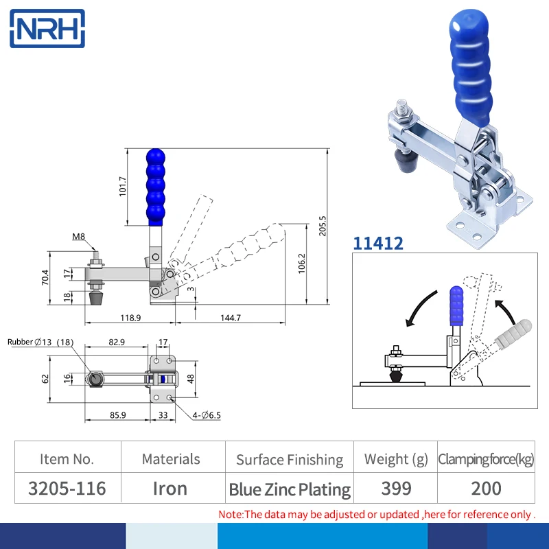 Factory Adjustable Toggle Clamp Heavy Duty Latch For Industrial Machine ...