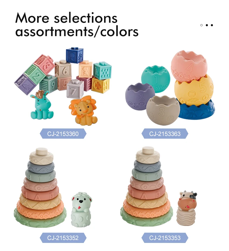 Educational Learning Sets - Tower Baby Stacker with 9 Layers