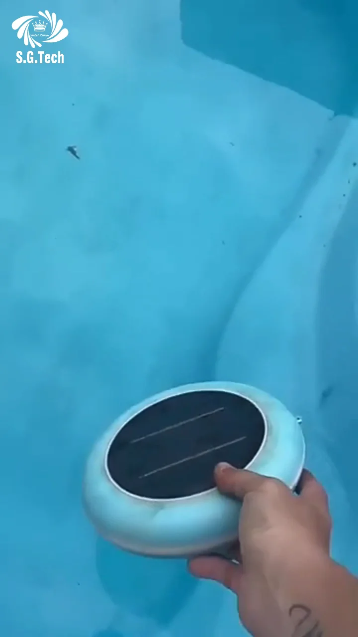 Water Crown Solar Crown Ionizer Floating Pool Cleaner And Purifier Tool ...