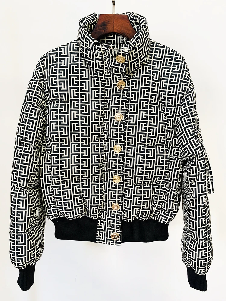 High Street Newest 2022 Winter Designer Down Jacket Women's Monogram ...