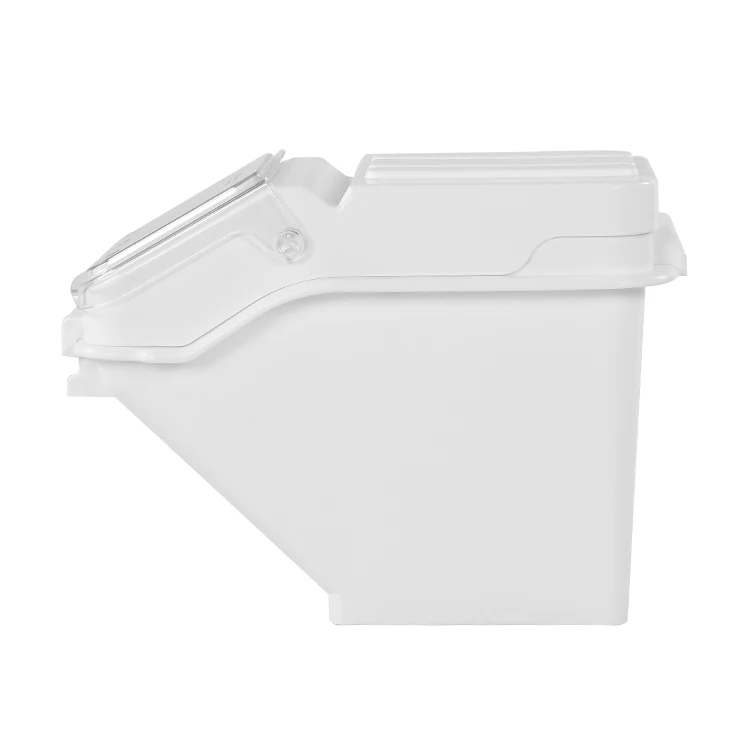 Small Size Food Grade Shelf Ingredient Bins with Flip Lid and Scoop ...