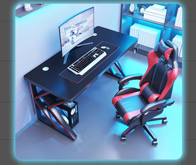 Factory Wholesale K Shape Gaming PC Desk Double Seat Desktop ...