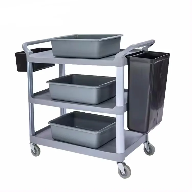 Hang Trolley Holder Restaurant Trolley Bin Service Cart Trolley Plastic ...