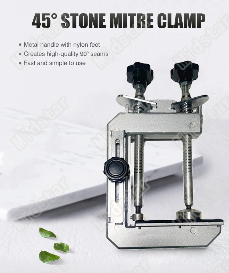 45 Degree Stone Mitre Clamp Benchtop Fixture Granite Marble Slab ...