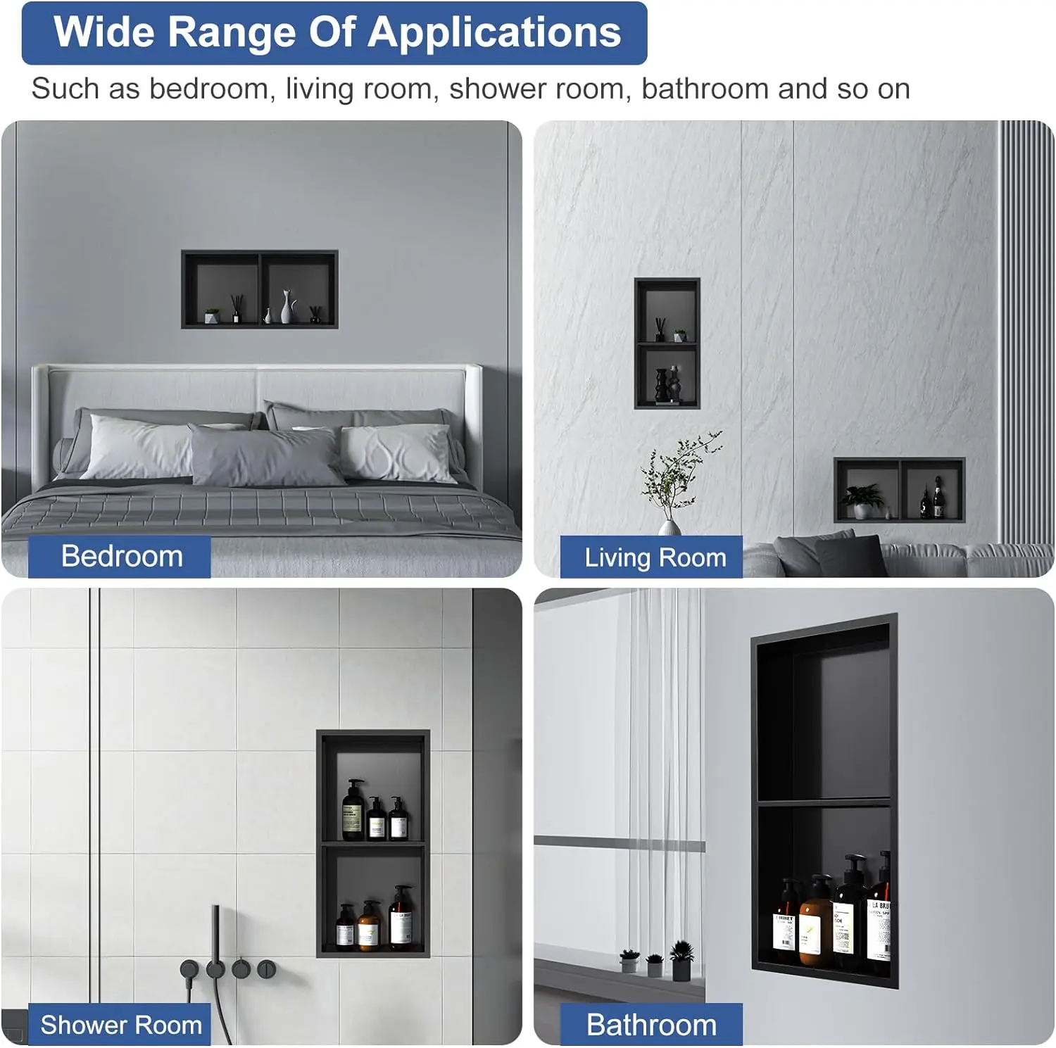 Customized Stainless Steel Shower Niche - Durable & Stylish