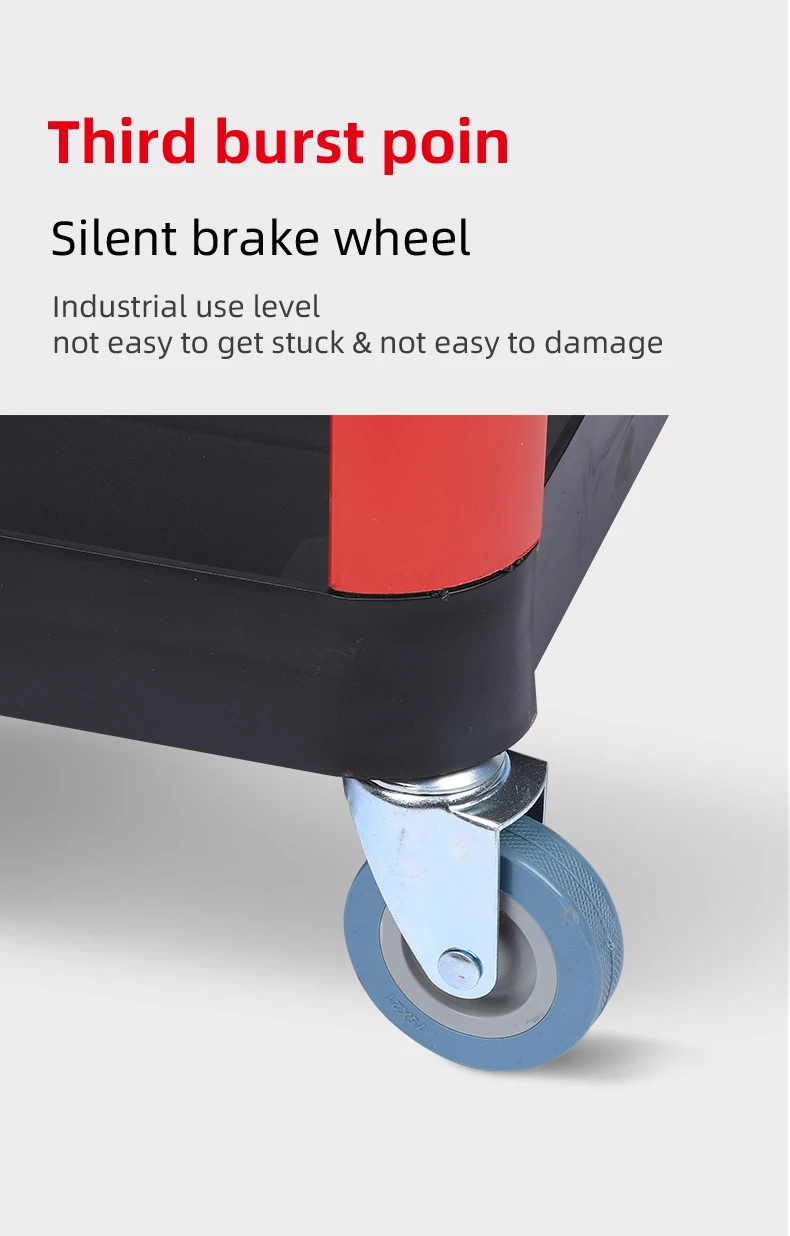 Silent Three-layer Rolling Hand Push Tool Cart With Wheels,Used For ...