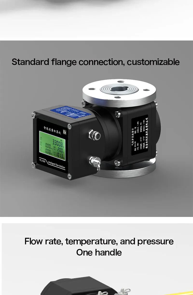 Yunyi Smart Intelligent Digital Industry Smart Natural Lpg Gas Flow Meter Turbine Pipeline Roots ...