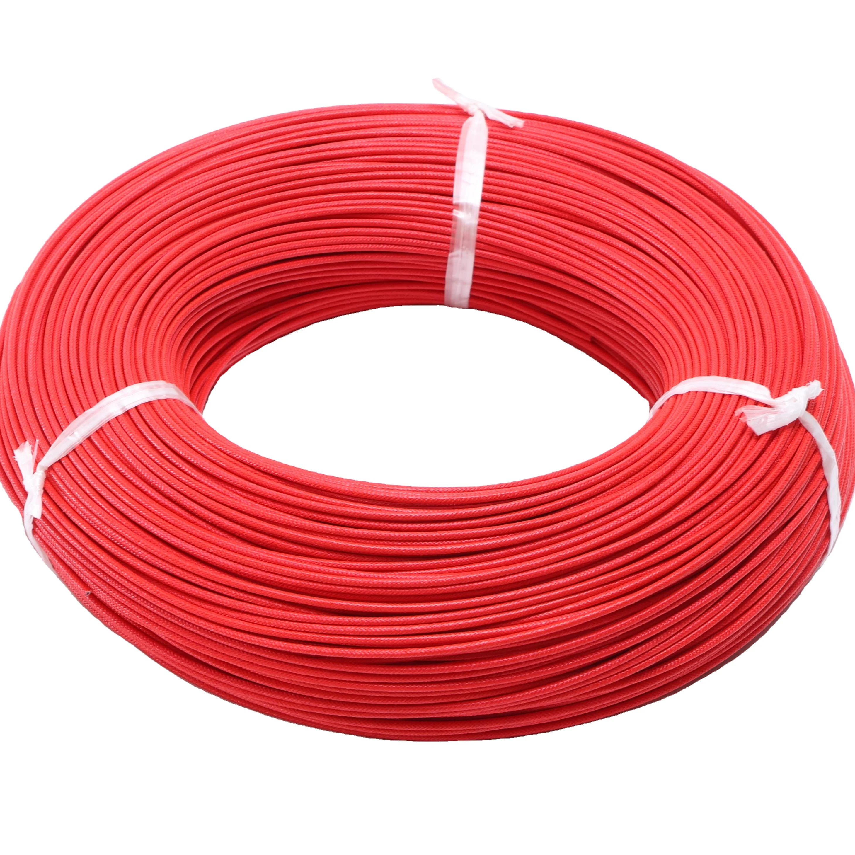 26 awg wire single core glass fiber silicone rubber braided cable ...