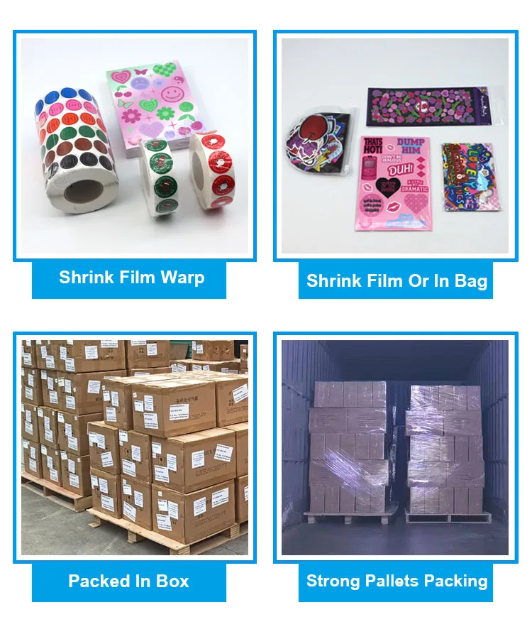 Custom Waterproof Logo Vinyl Big Large Rectangle Gold Foil Stickers ...