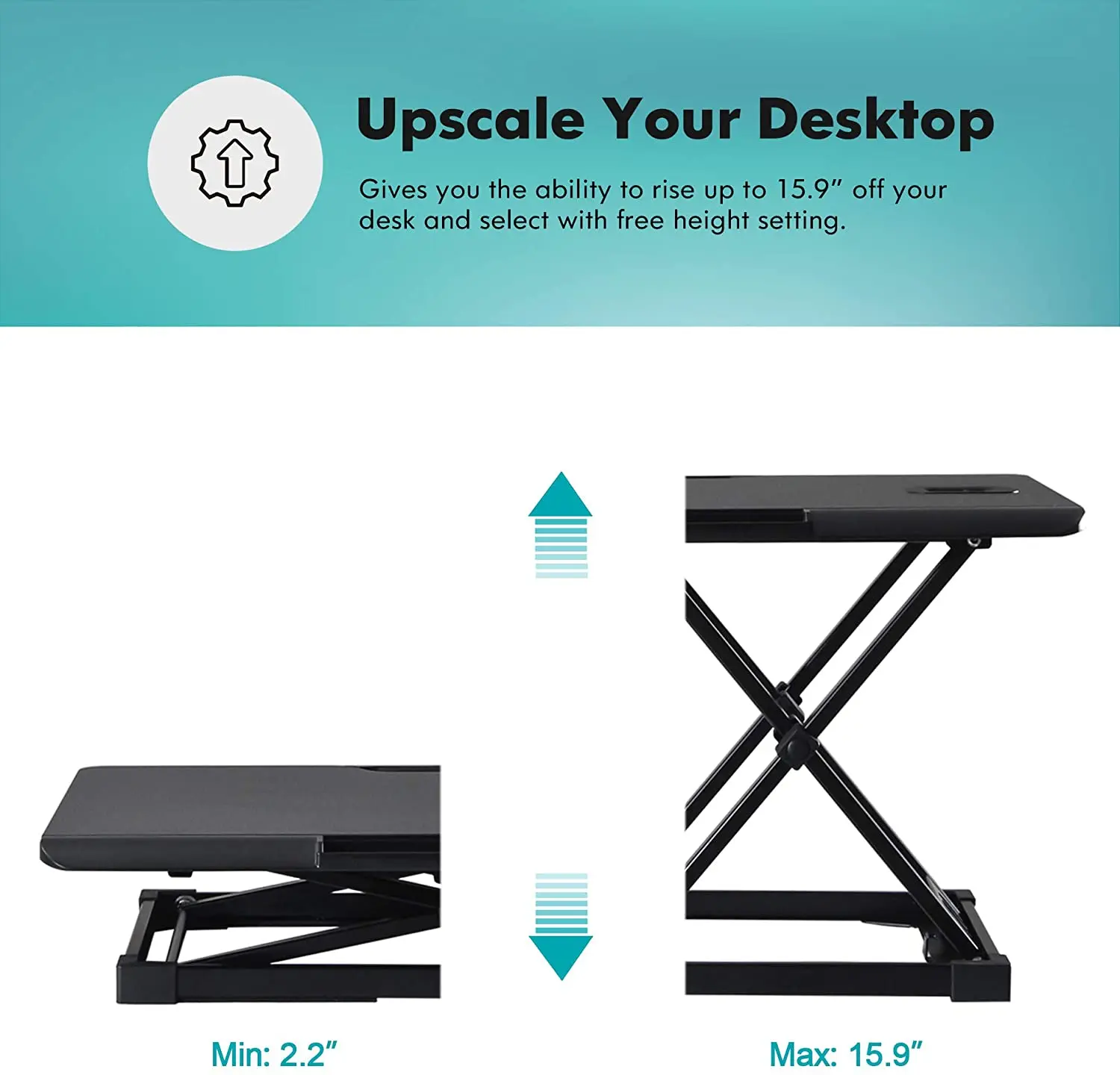 Cheap Folding Modern Office Height Adjustable Sit Stand up Desk