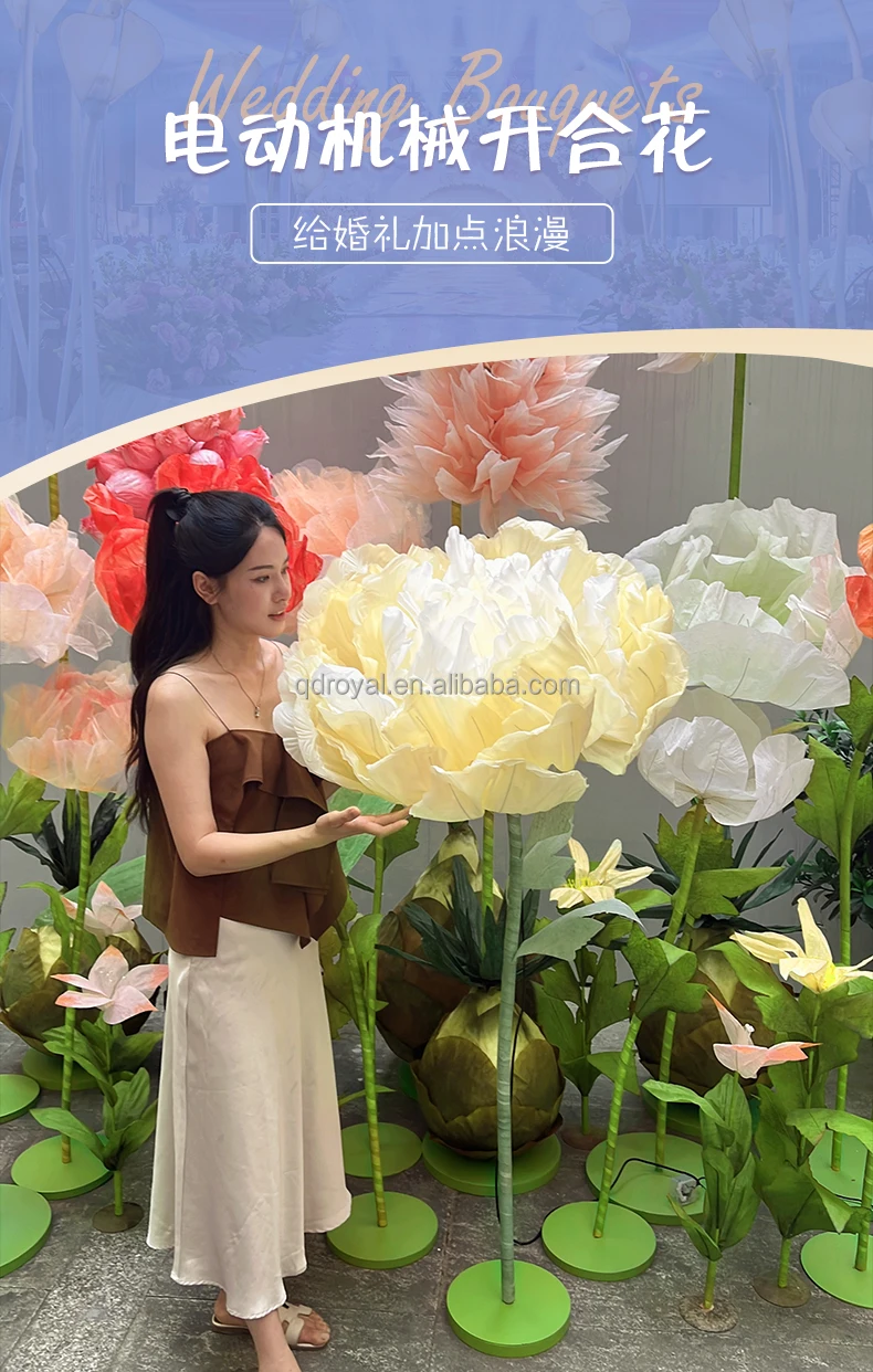 Luxury Moving Flower Light for Wedding Flower Decorations – 90cm, OEM ...