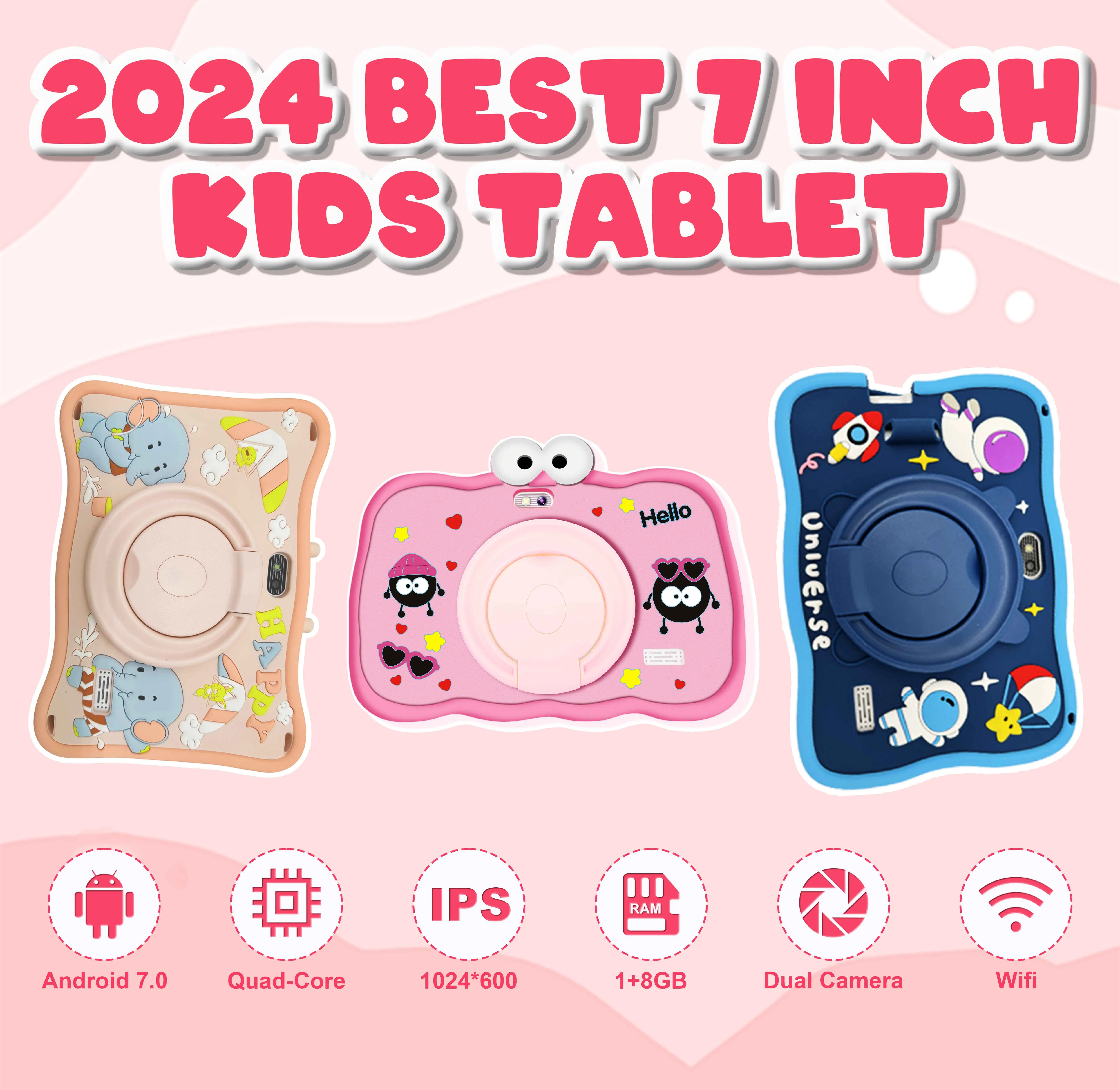 Custom Android Tablet PC OEM for Kids' Learning - 7 Inch