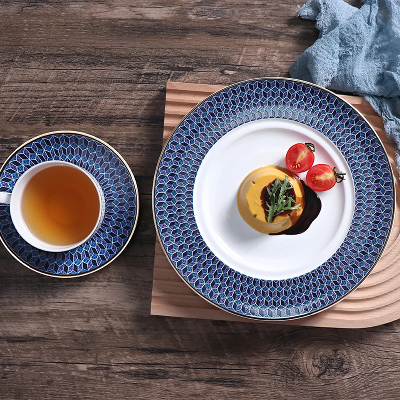 Luxury Dinnerware - Gold Rim Bone China Plates for Hotels