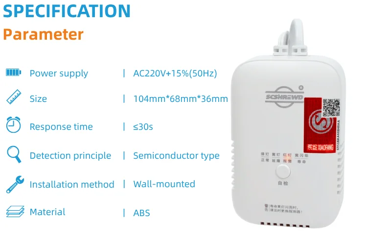 Kitchen Alarm System Kitchen Methane Gas Detector CH4 LPG Gas Sensor ...