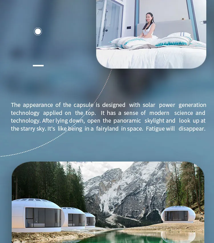 Panoramic Starry Rotational Molding Plastic Homes Prefab Houses - Buy ...