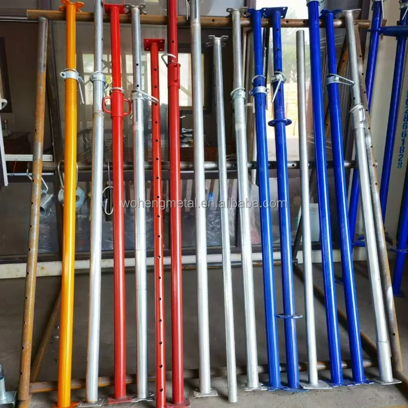 Adjustable Galvanized Steel Prop Shoring Jacks for Construction