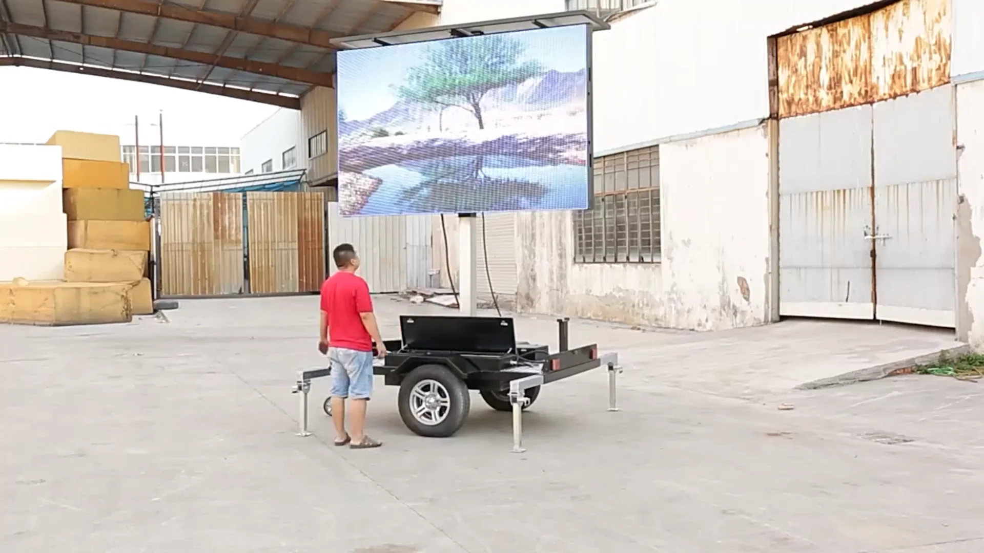 4sqm Advertising Billboard Display Outdoor Movable Led Display Sign ...