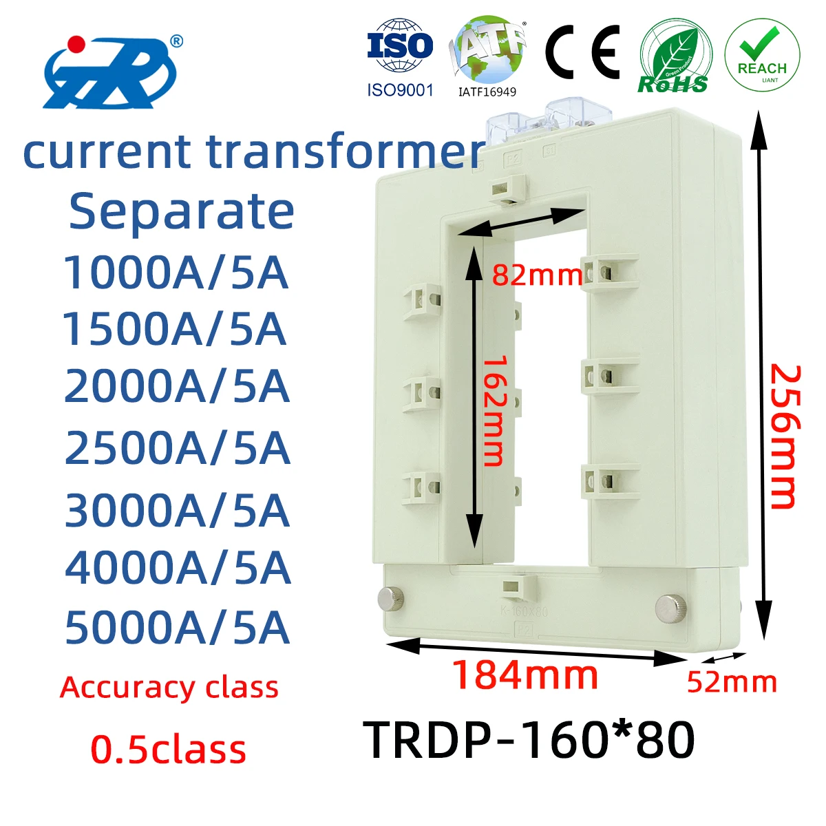 TR Factory Current Transformer for Ammeter 100A~5000A Split Core Busbar ...