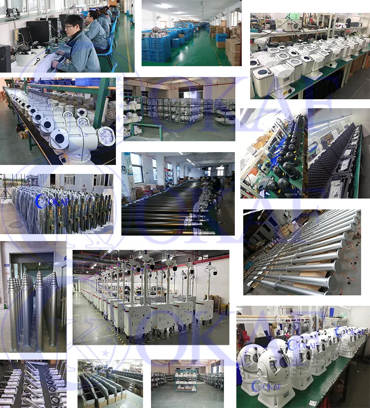 Outdoor Solar Powered Mobile Sentry Security Trailer Portable ...