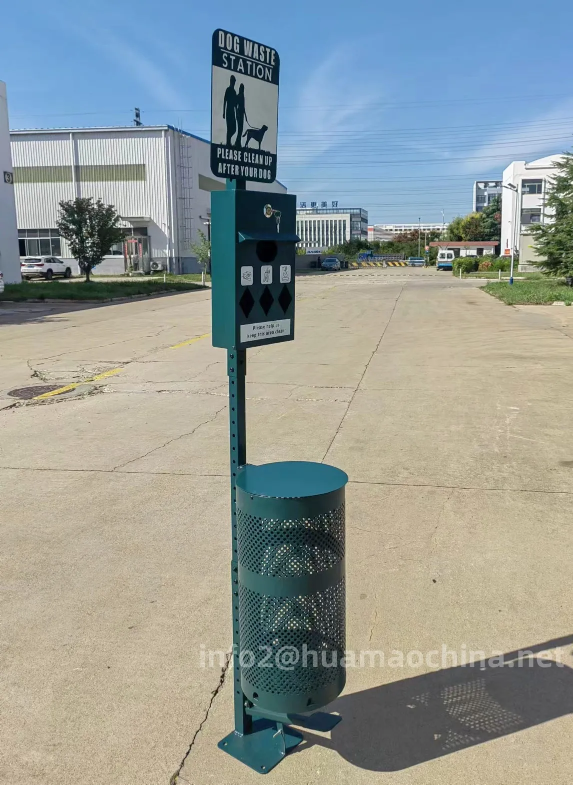 Outdoor Treadle Pet Waste Station Collecting Pet Poop Treadle Pet Poop ...