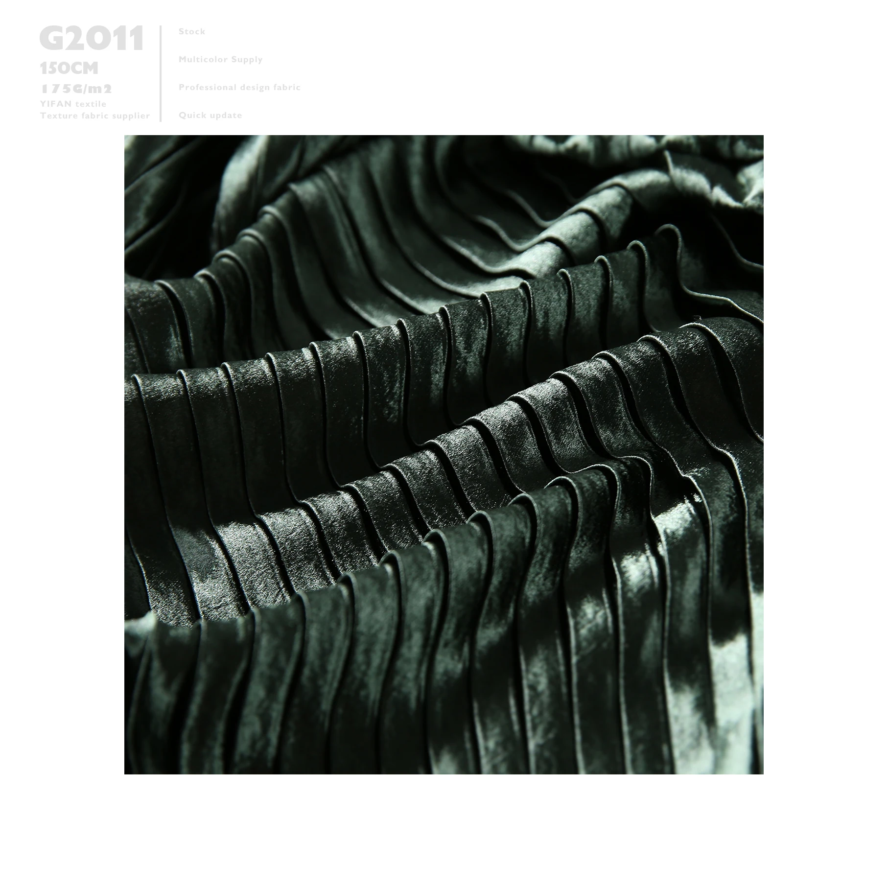 Liquid Luster,Accordion Rows,Pressed Pleats,Designer Clothing Textile ...