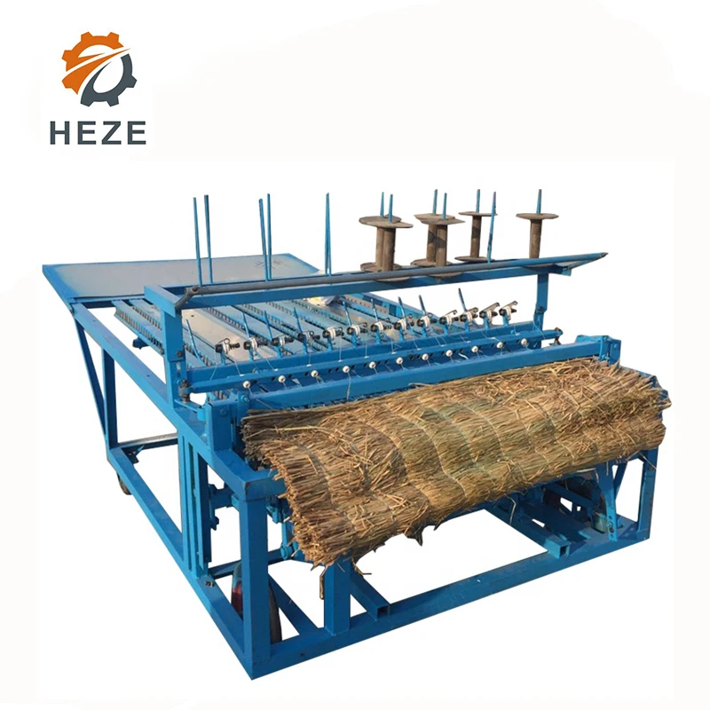 Grass Wheat Straw Mat Knitting Machine , Rice straw mat weaving machine ...